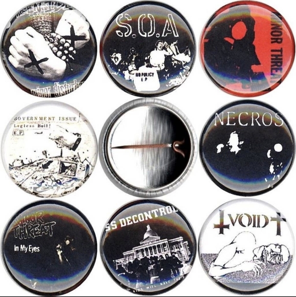Accessories | Discord Punk Bands X 8 New 1 Inch 25mm Button Pin Badges ...